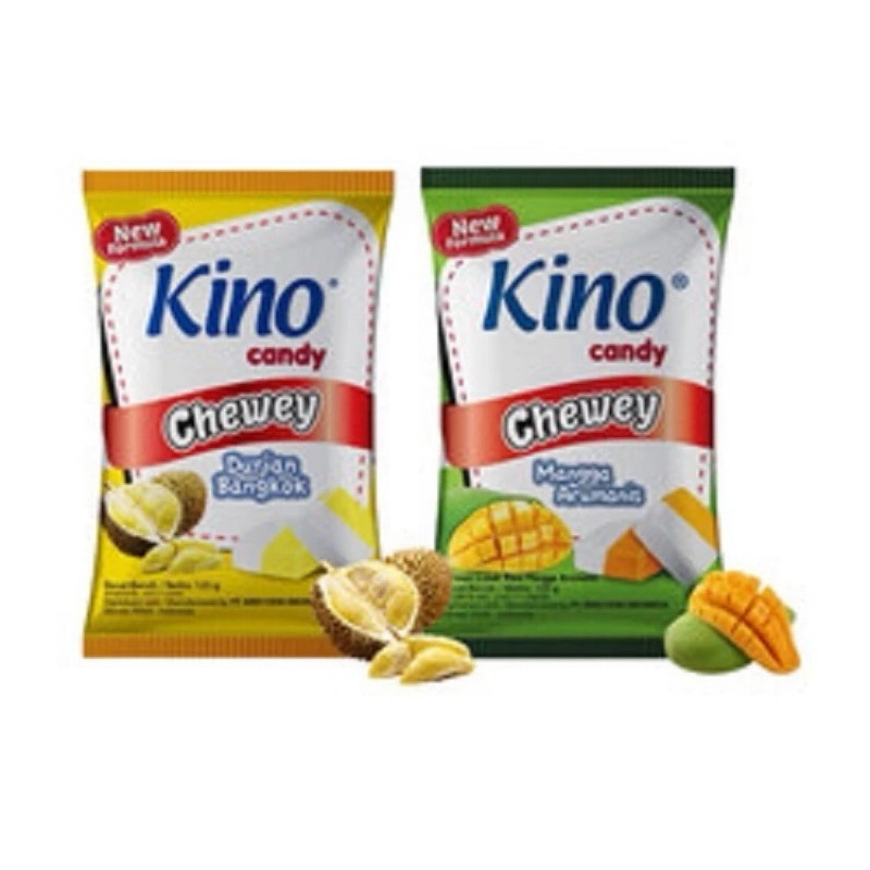 PRODUK INDONESIA HALAL KINO CANDY CHEWEY DURIAN BANGKOK MANGGA ARUMANIS ...