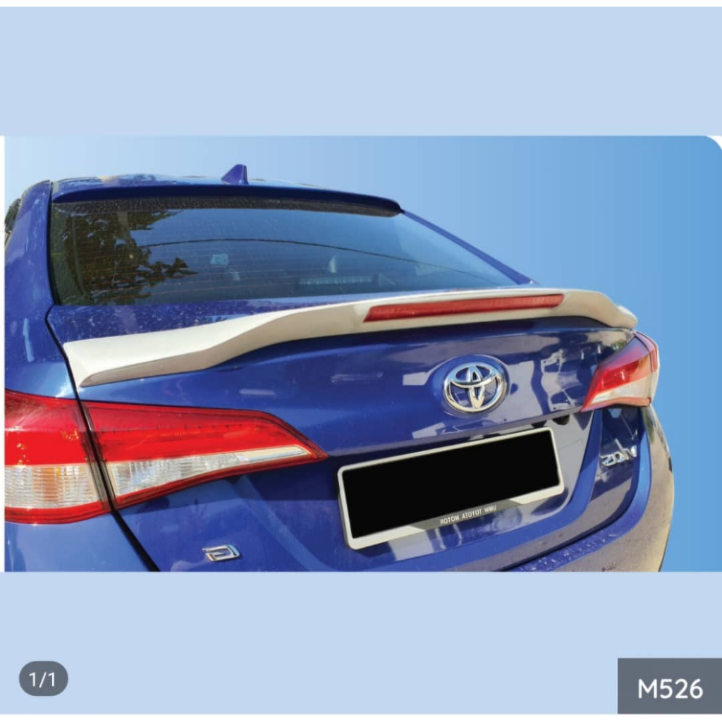 Toyota Vios 2019-2022 Drive 68 Spoiler With LED Fiber | Shopee Malaysia