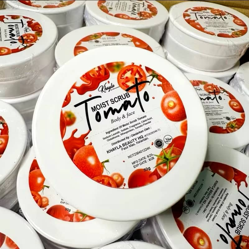 [READY STOCK] TOMATO MOIST SCRUB BY KHAYLA | Shopee Malaysia
