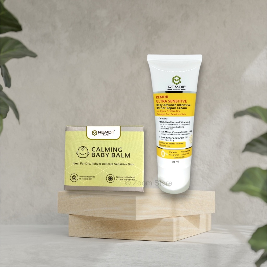 Remdii Ultra Sensitive Baby Balm Moisturising Cream Set for Eczema,Dry ...