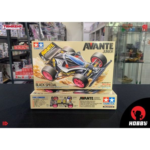 Tamiya 95501 Avante Jr. Black Special (Type 2 Chassis) (Mini 4WD ...