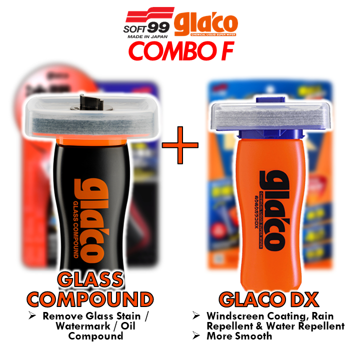 Soft 99 GLACO SERIES - ROLL ON RAIN REPELLENT/ ROLL ON MAX / GLASS COMPOUND / GLACO DX / ULTRA ...