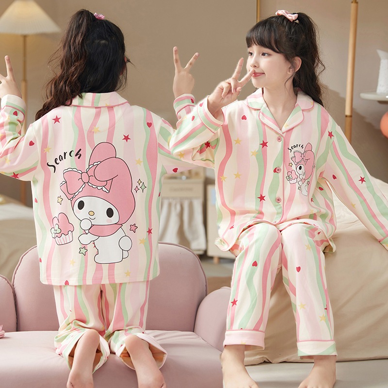 Ready stock Malaysia ! My melody girls kids pajamas ,baju tidur budak ...