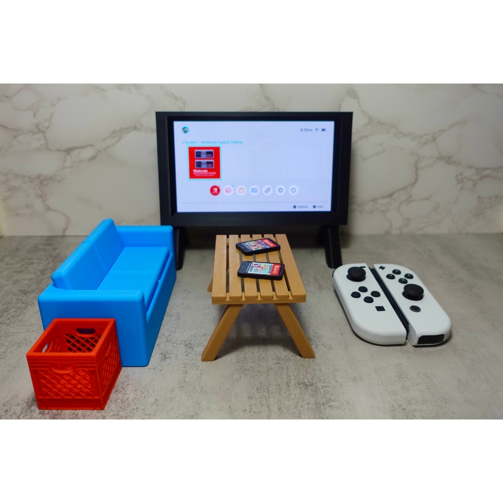3D Printed Nintendo Switch Flatscreen TV Stand, Gaming Console, Console ...