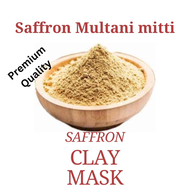 Saffron Multani Mitti / Saffron Clay mask | Shopee Malaysia