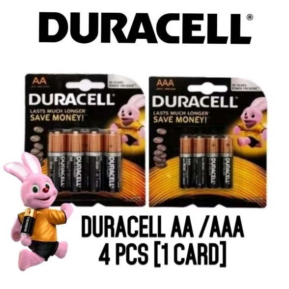 Duracell AA AAA Alkaline Battery 4pcs/Card | Shopee Malaysia