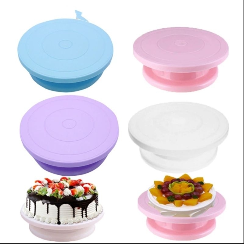 Cake turntable stand rotate meja putar kek decorating | Shopee Malaysia