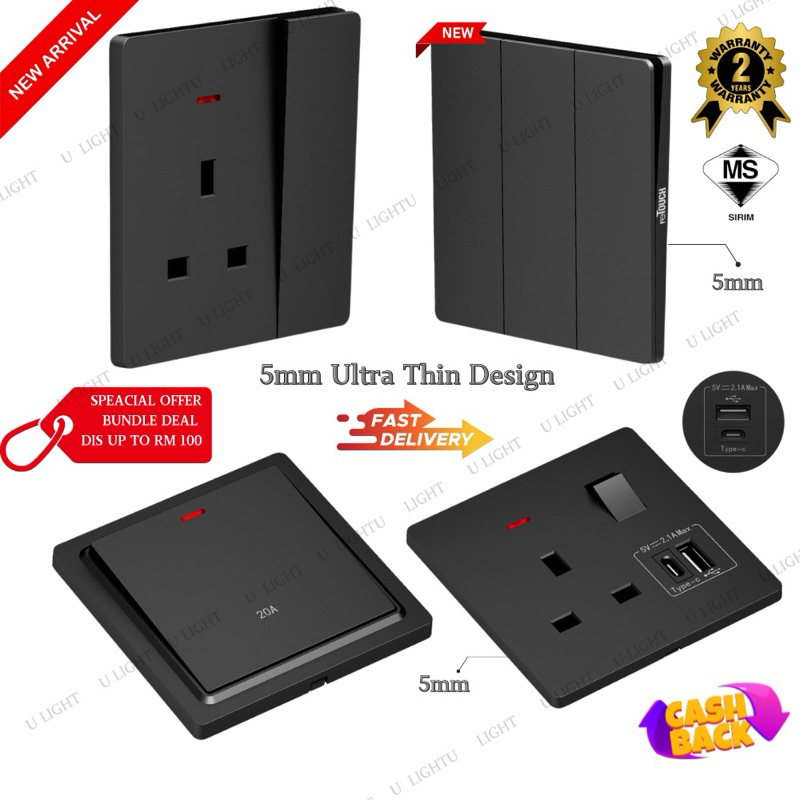 NEW reTouch Thin5 Ultra Thin Soft Touch UV Skin Technology BLACK 1/2/3 ...