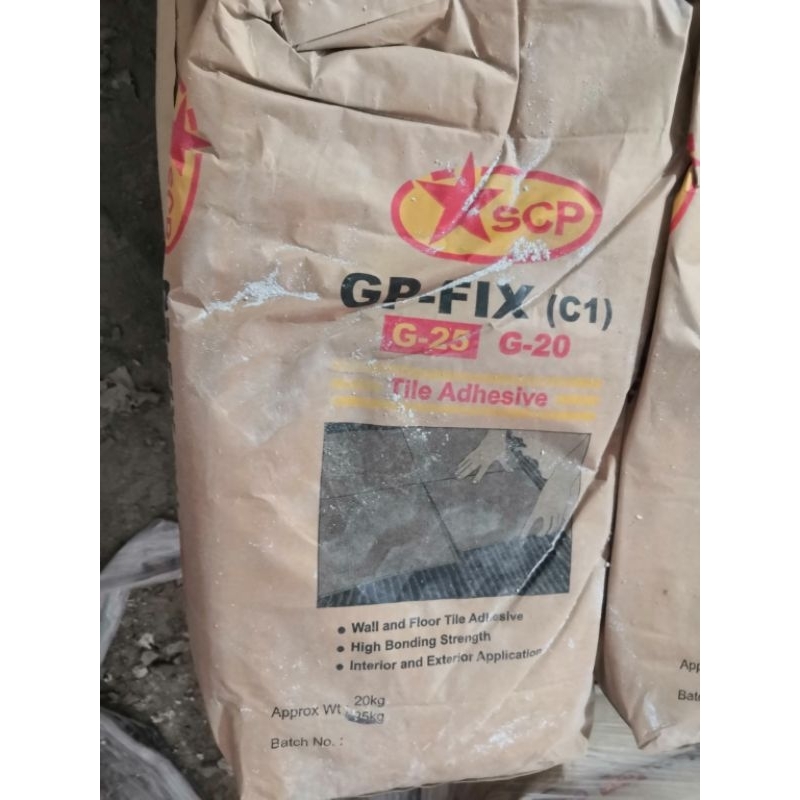 1 kg repack SCP Simen gum untuk melekat jubin saiz kecil pada lantai ...
