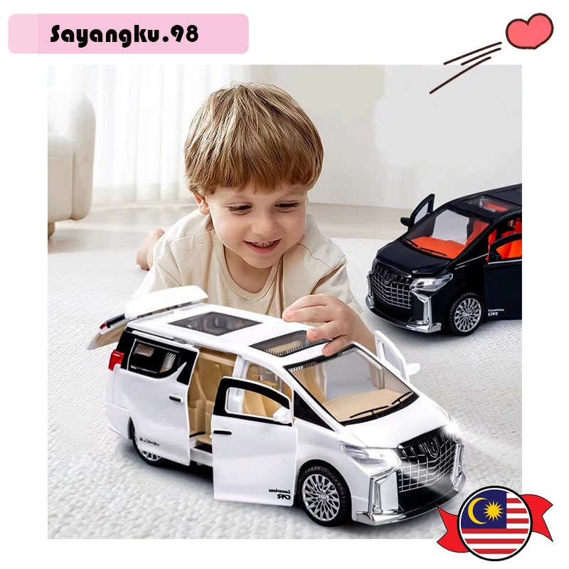 Toyota Alphard Models Sound and Light Car Toys Collection Can Open The ...
