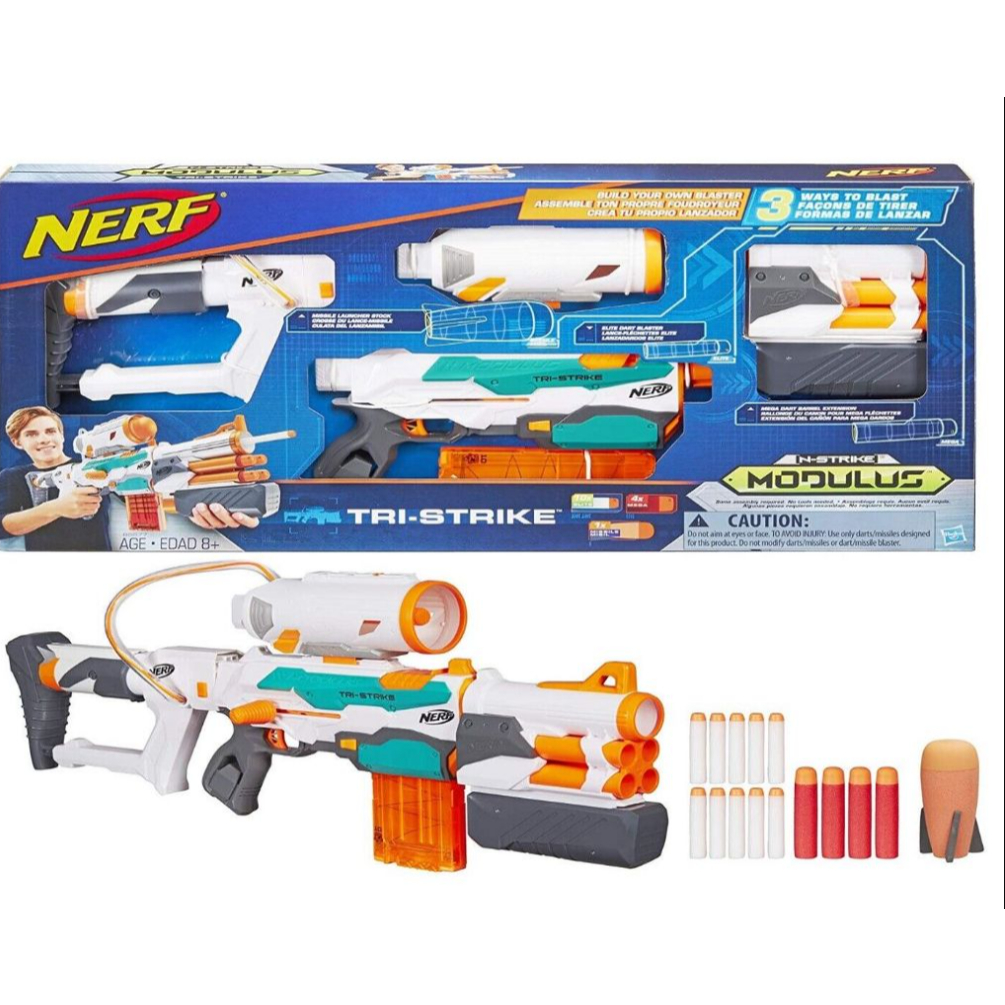 (B5577)NERF MODULUS TRI STRIKE BLASTER TOY | Shopee Malaysia