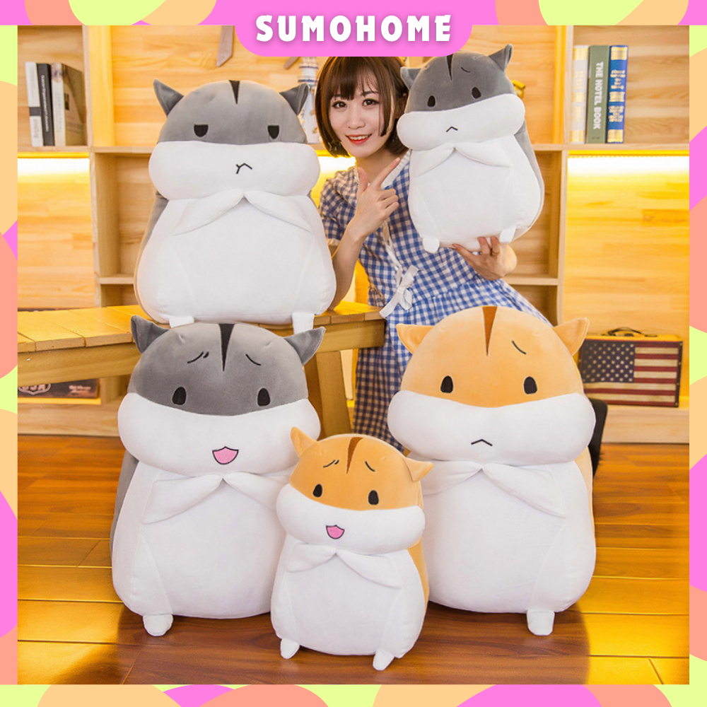 Hamster Plushie Pillow Gift – Patung Plush Hamster Comel 30cm/50cm/60cm ...