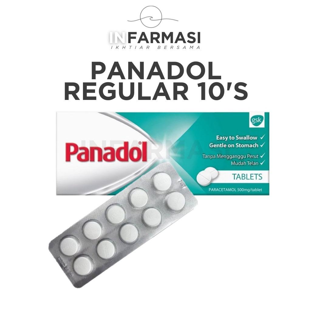 Panadol Paracetamol 500mg Tablet 10's (Strip) - Ubat Demam Dewasa | Shopee Malaysia