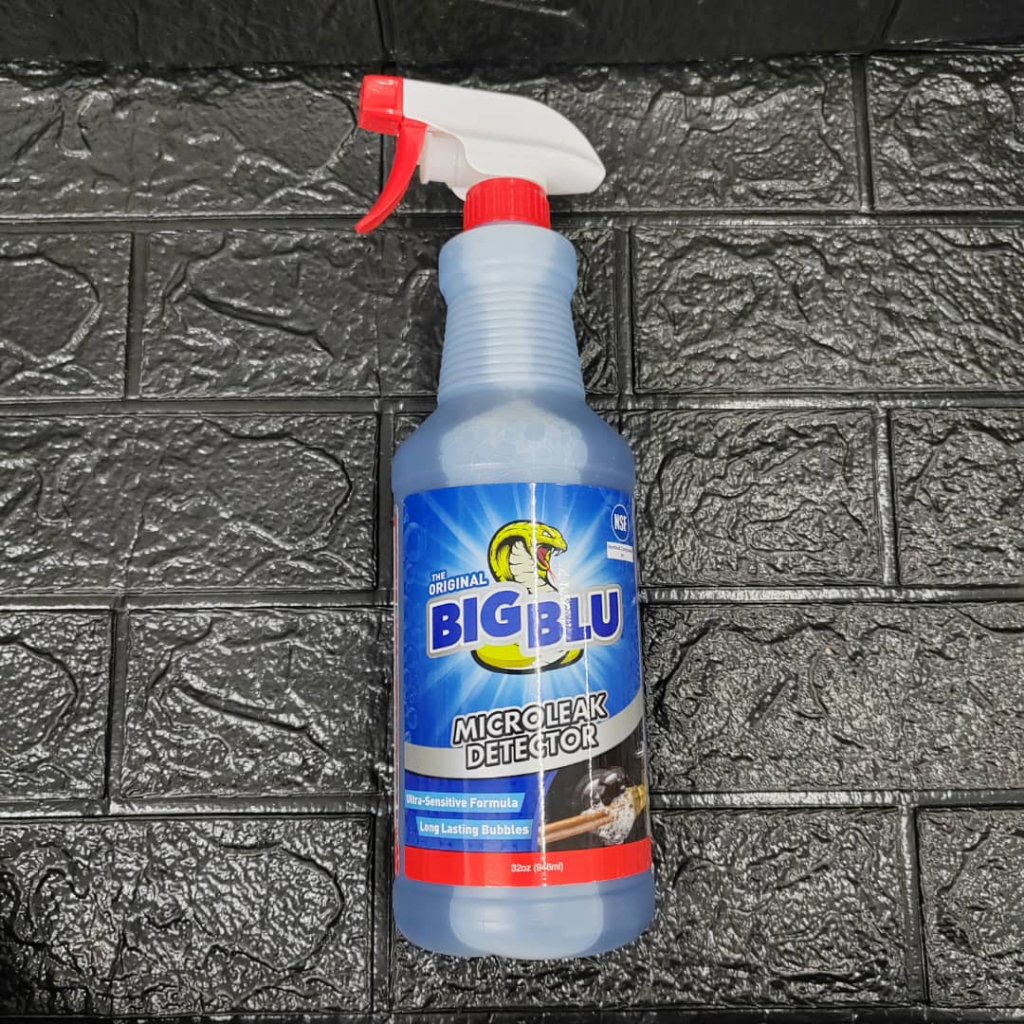 BIG BLU MICROLEAK DETECTOR 32oz(946ML) FLUIDS LIQUID SPRAY REFRIGERANT ...