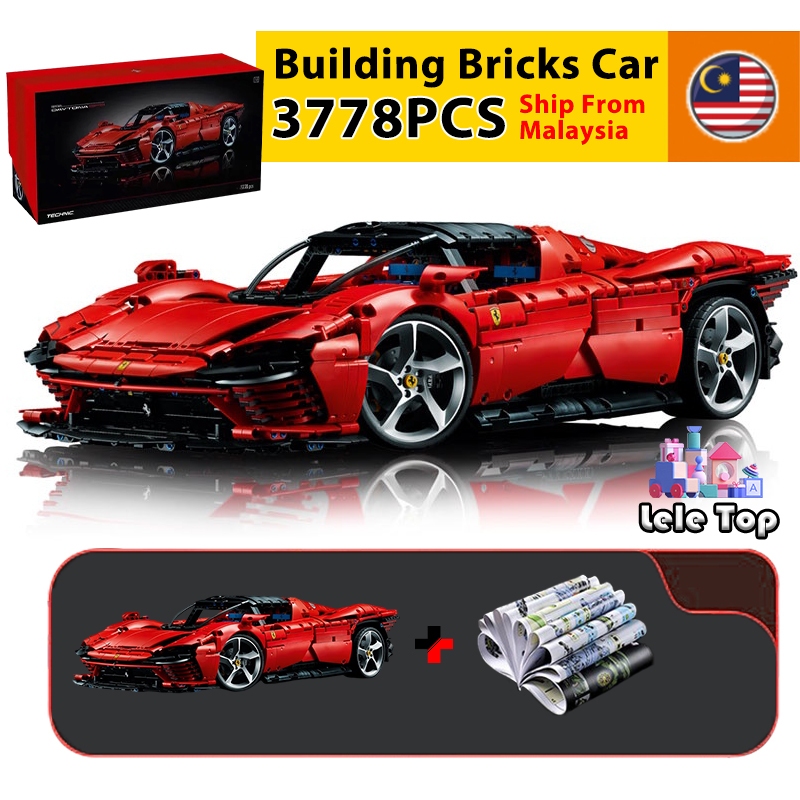 Super Car Assembly Kereta 1:8 Building Block Car 3778pcs Large size ...