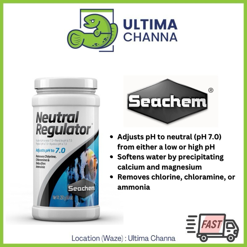 Seachem Neutral Regulator 250g adjust pH to 7, soften water, remove ...