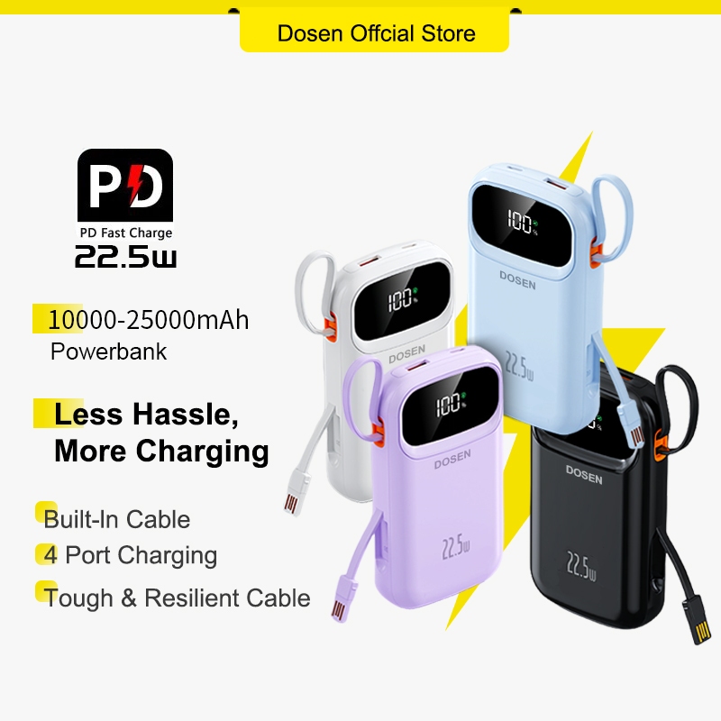 DOSEN Original Powerbank fast charging Y342 PD22.5W Portable 20000mAh ...