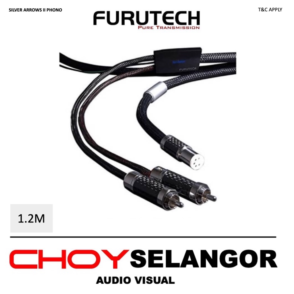 Furutech Silver Arrows II Phono Cable DIN-DIN 1.2m | Shopee Malaysia