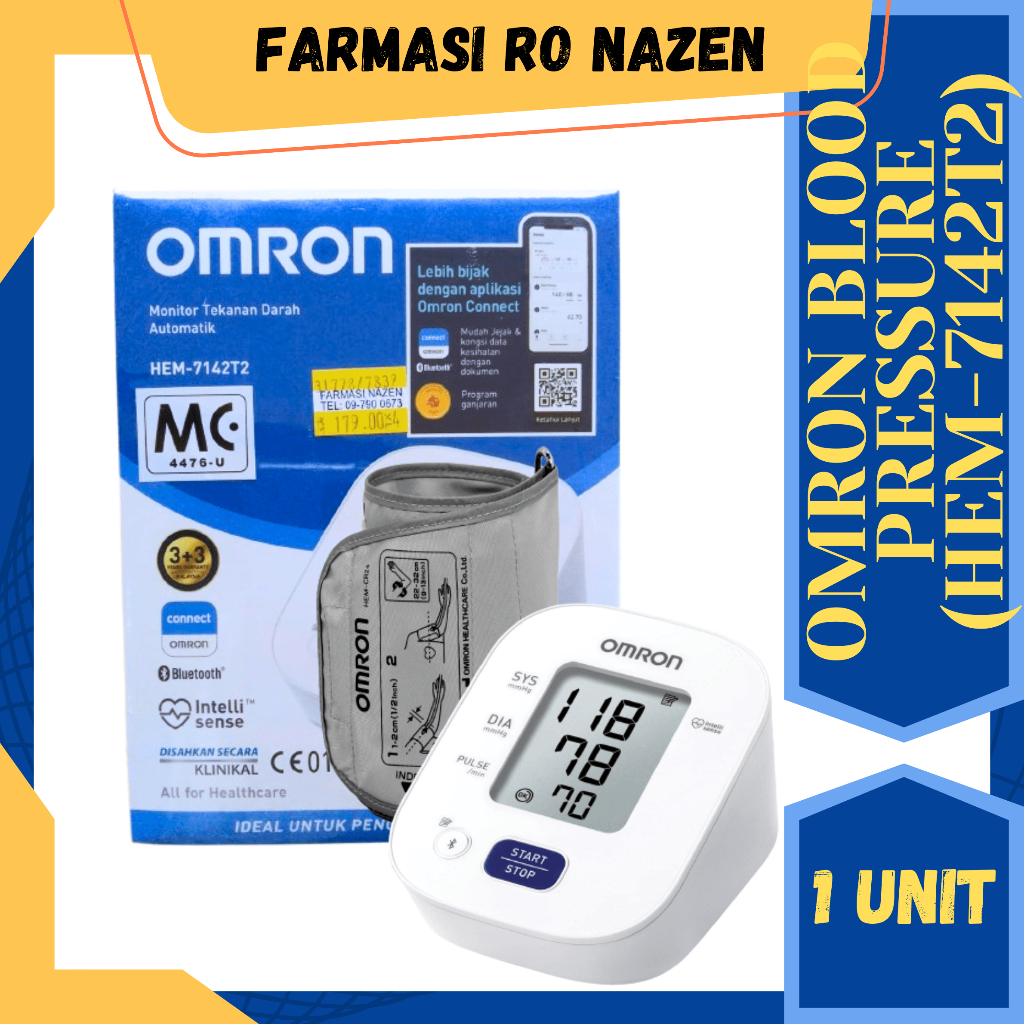 OMRON HEM-7142T2 Blood Pressure Monitor (5 Years Warranty) - New model ...