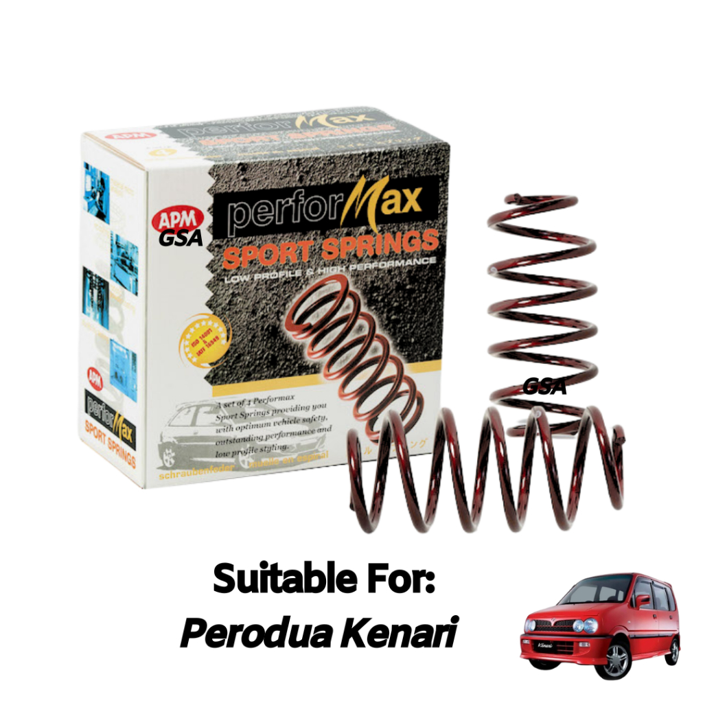 APM Performax Perodua Kenari Lowered Sport Springs Set (4 PCS) | Shopee ...