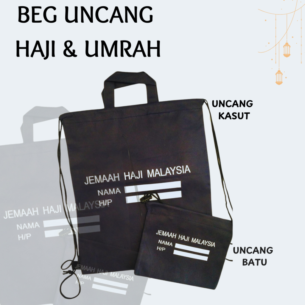 BEG/ SARUNG KASUT & UNCANG BATU HAJI | Shopee Malaysia