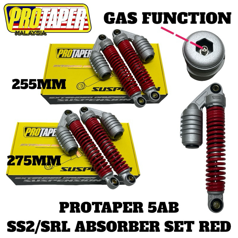 SS2/SRL110/115/Y110 PROTAPER 5AB 255/275MM ORIGINAL ABSORBER SET TABUNG ...