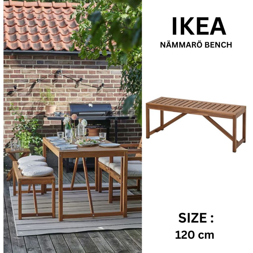 NÄMMARÖ / NAMMARO Bench ( 120 cm ) | Shopee Malaysia