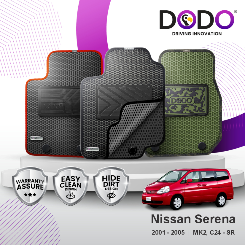 Dodo® Car Mat Nissan Serena 2001 - 2005 C24,MK2 SR | Shopee Malaysia