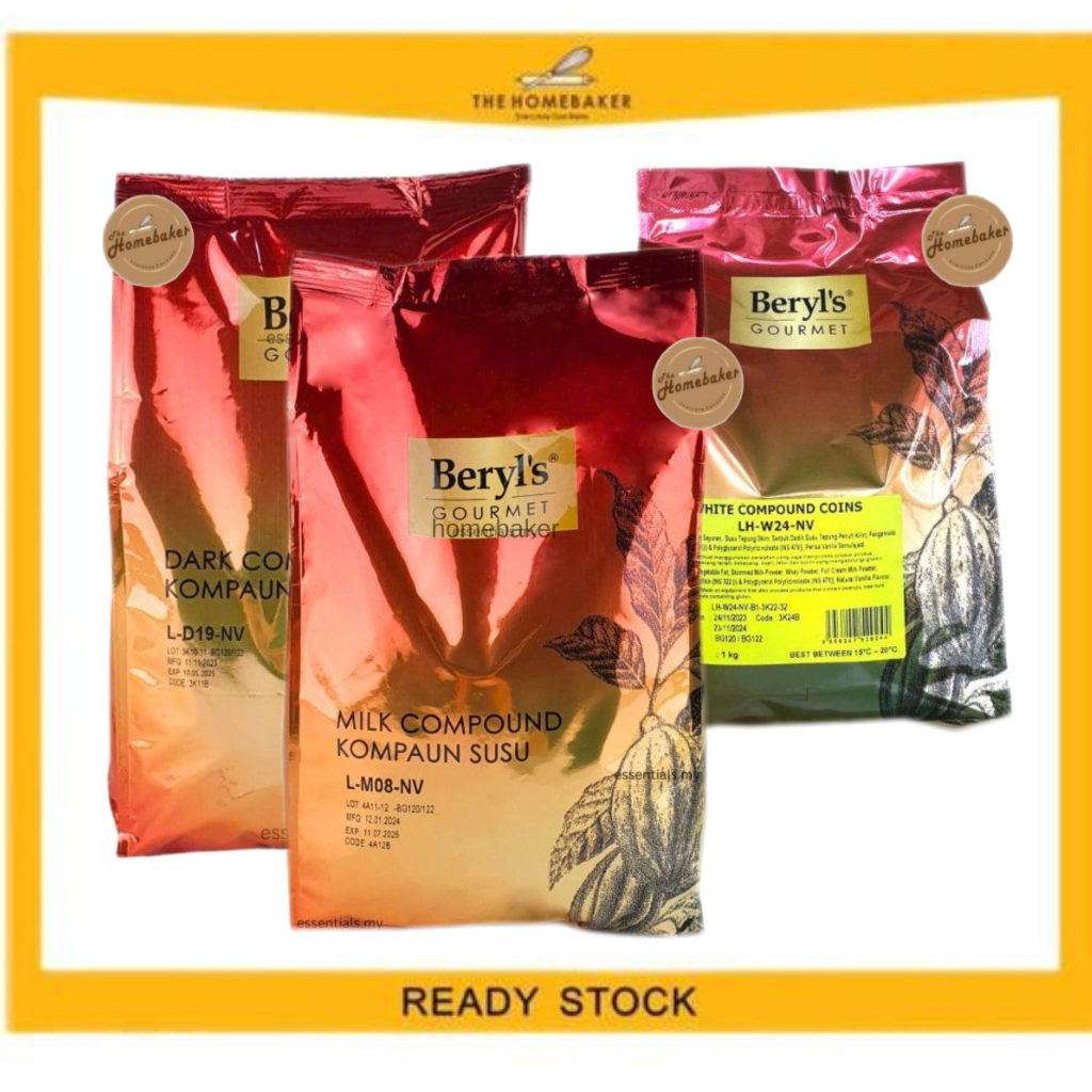 Beryls Chocolate Compound Coins 1kg 500g Baking Chocolate/ Home Baker ...