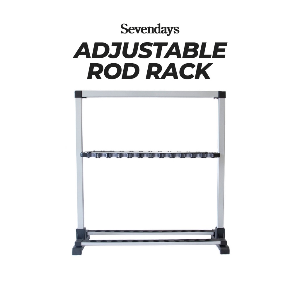 Adjustable Rod Rack Fishing Holder Stand Wall Mount Storage Rak Joran ...