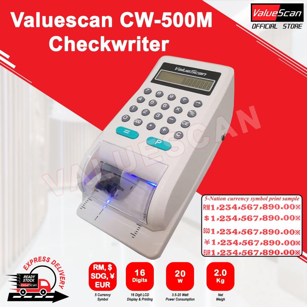 CW-500 & CW-500M CHECK WRITER / CW500 & CW500M CHEQUE PRINTER | Shopee ...