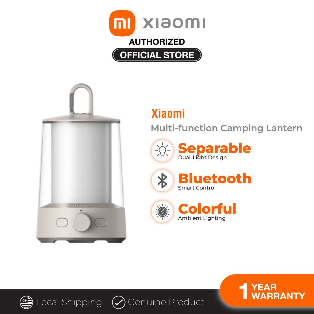 Xiaomi Multi-function Camping Lantern | Separable Dual-Light Design | Bluetooth Smart Control ...