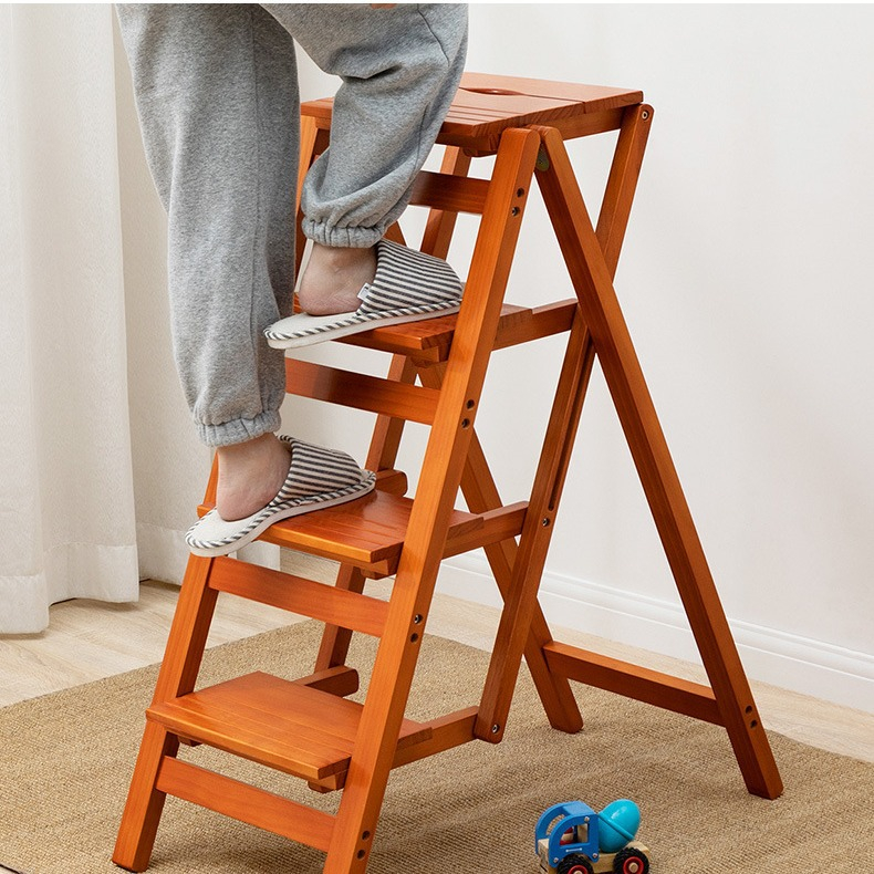 Home portable storage ladder chair dual-use indoor multifunctional ...