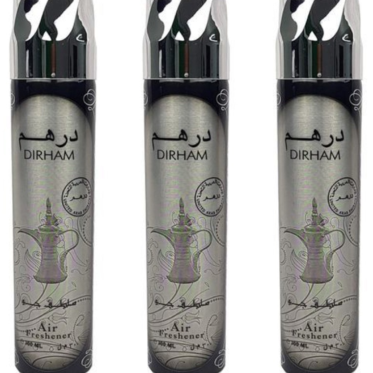 Dirham silver air freshener 300 ml Original from Dubai for homes, offices and cars | Shopee Malaysia