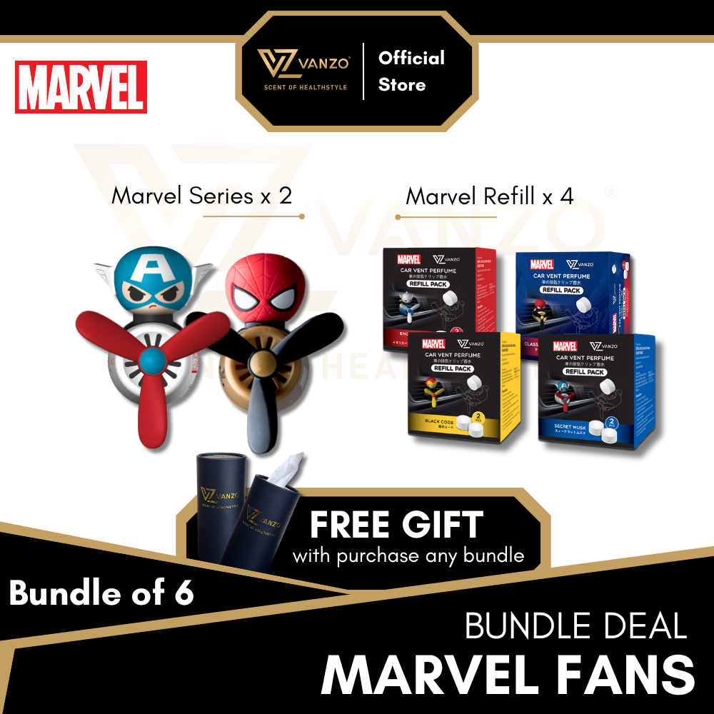 VANZO Marvel Fans (2 + 4 Pcs) | Shopee Malaysia