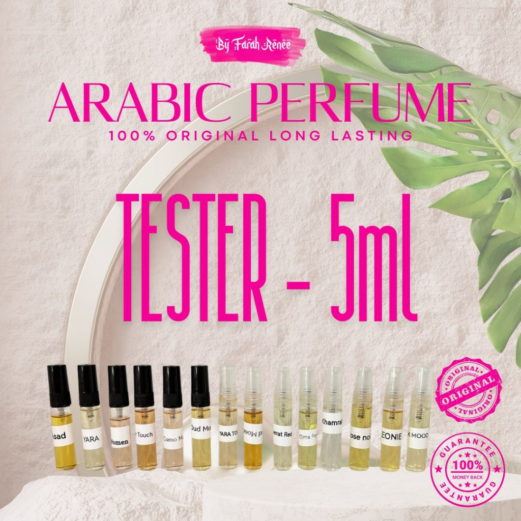 💯 Original PERFUME FOR UNISEX TESTER 5 ML 100% Original Money Back ...
