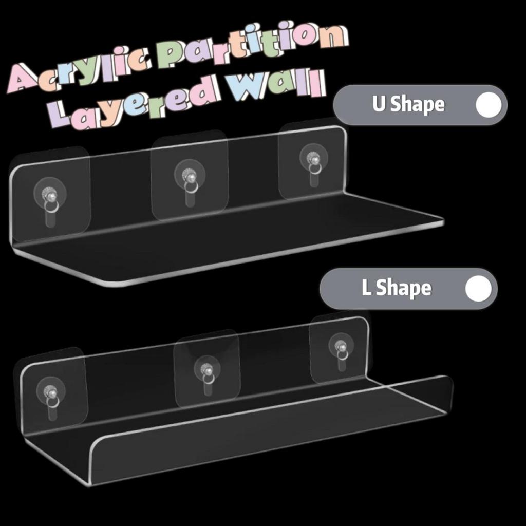 Acrylic Partition/Non Perforated Storage Rack/ Layered Wall/One-Line ...
