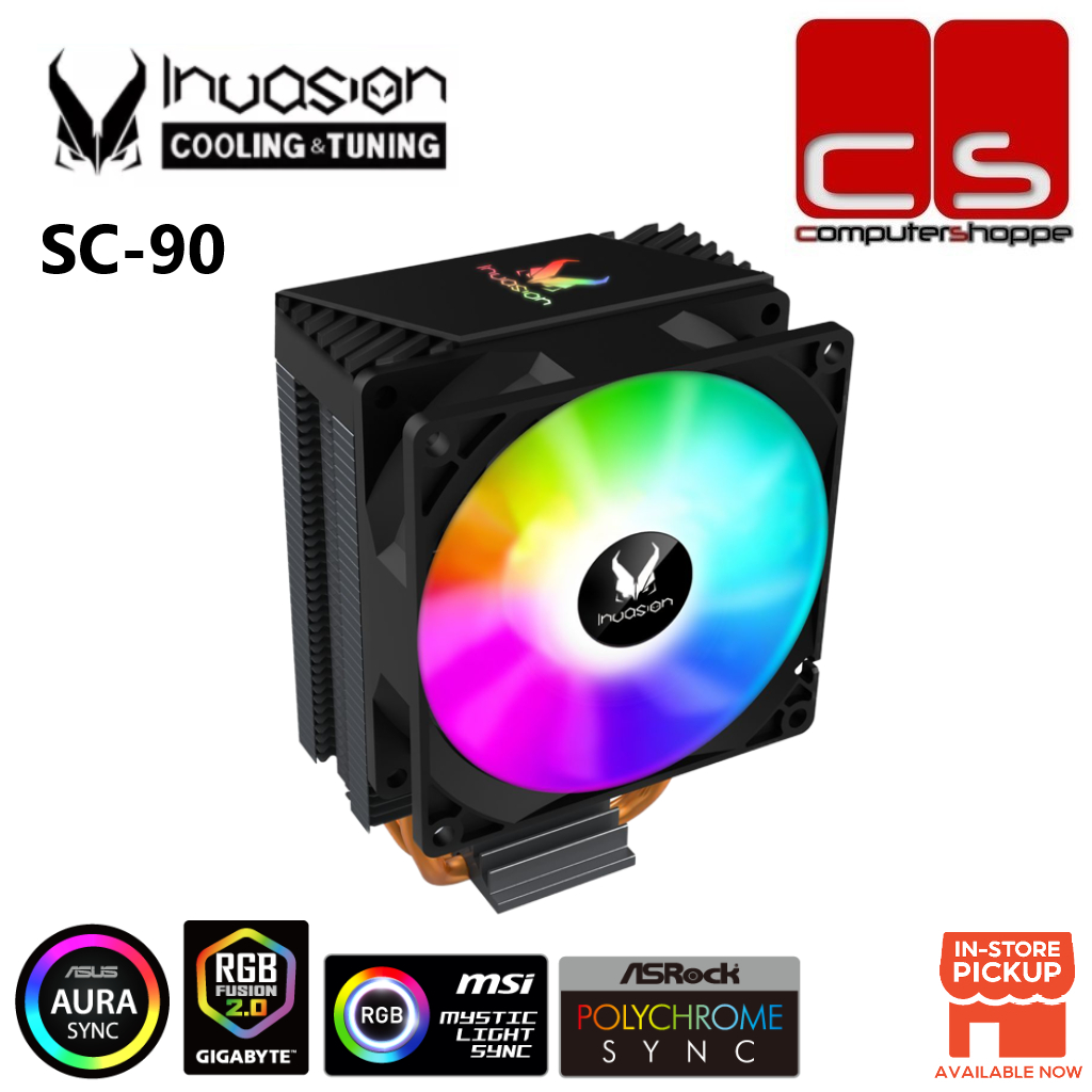 Invasion SC-90 Compact ARGB CPU Air Cooler | Shopee Malaysia