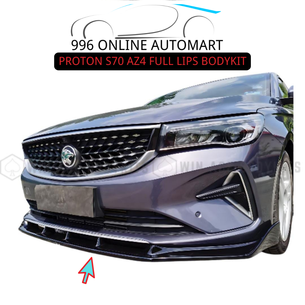PROTON S70 2023-2024 AZ4 BODYKIT FRONT LIPS, SIDE, REAR DIFFUSER FULL ...