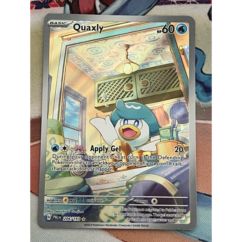 Pokemon TCG SV02 Paldea Evolved - Quaxly - 206/193 - Illustration Rare ...