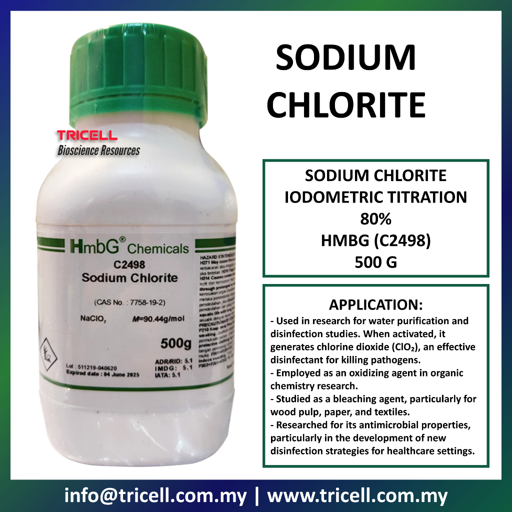 SODIUM CHLORITE, ANALYSIS REAGENT, 500G | Shopee Malaysia