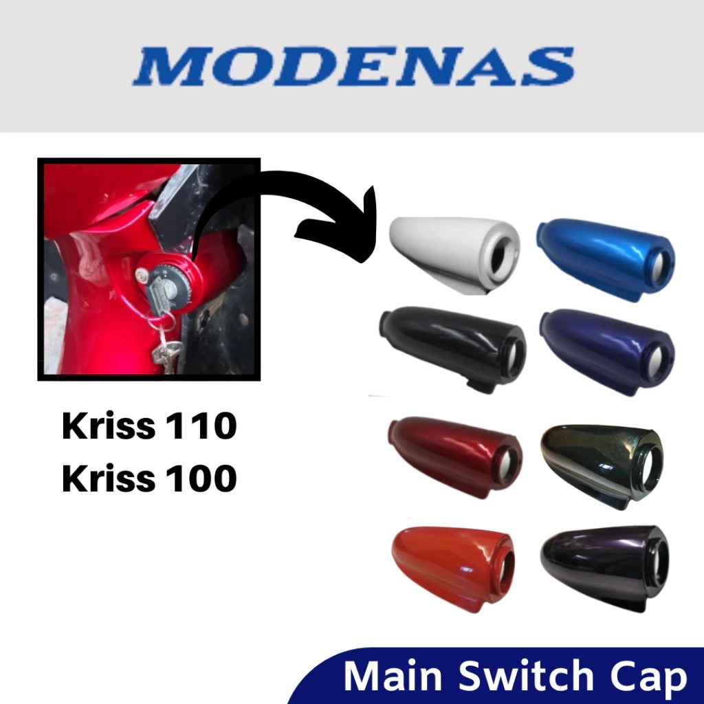 MODENAS KRISS MAIN SWITCH COVER 0 MAINSWITCH COVER BLUE BIRU HITAM ...