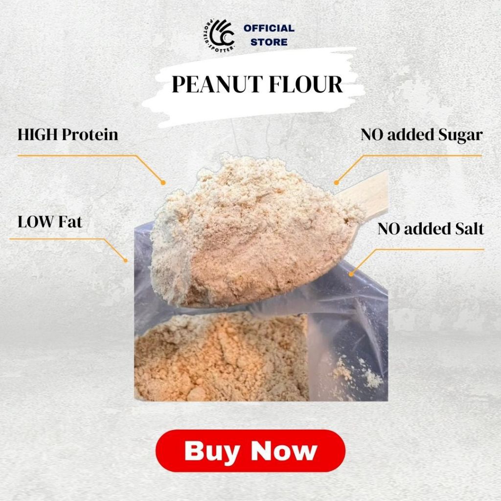 Defatted Peanut Flour 100g 低脂肪花生粉 100克 Protein-Spotter | Shopee Malaysia