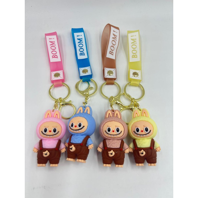 Labubu keychain hanging ornament labubu bells keyring labubu monster ...