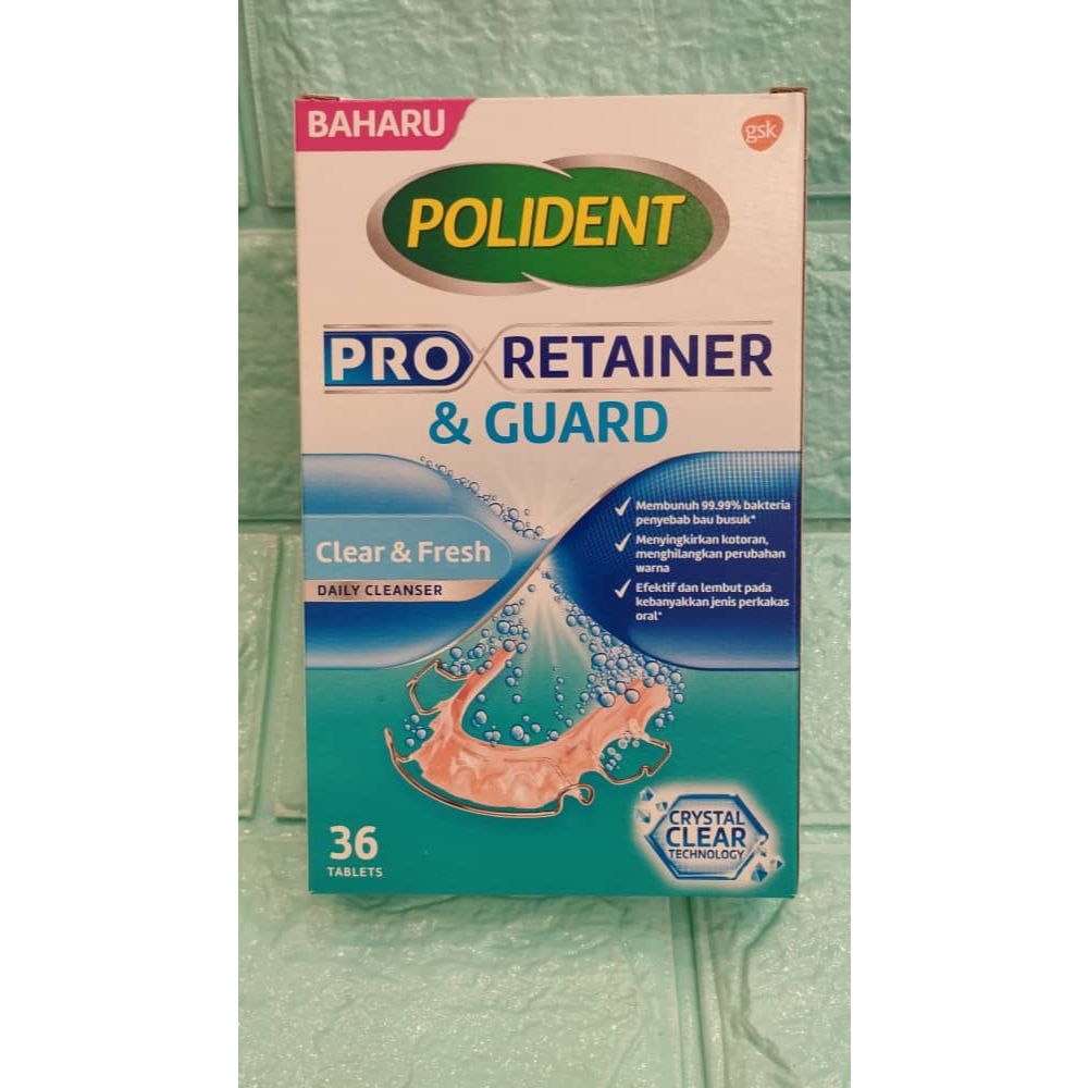 POLIDENT POLIDENT PRORETAINER & GUARD DAILY CLEANSER 36S | Shopee Malaysia