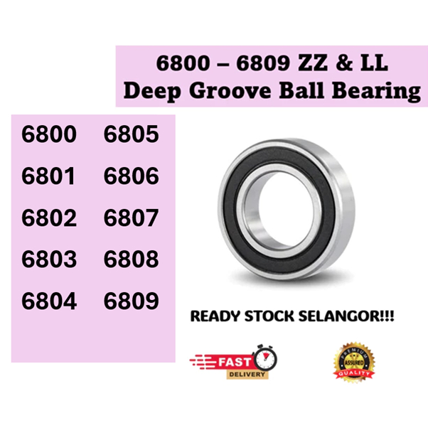 Ball Bearing 6800 6801 6802 6803 6804 6805 6806 6807 6808 DEEP GROOVE ...