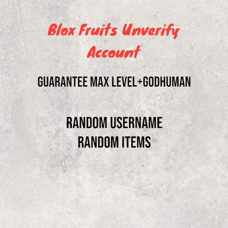 Account Blox Fruits Max Level+Godhuman | Shopee Malaysia