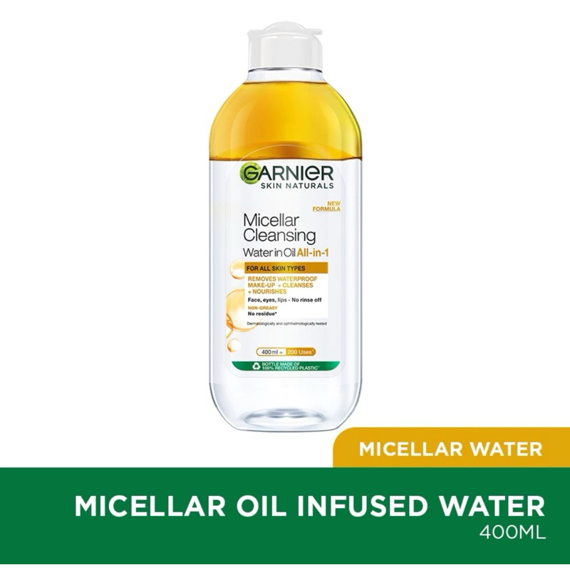 GARNIER Micellar Oil-Infused Cleansing Water 400ml | Shopee Malaysia