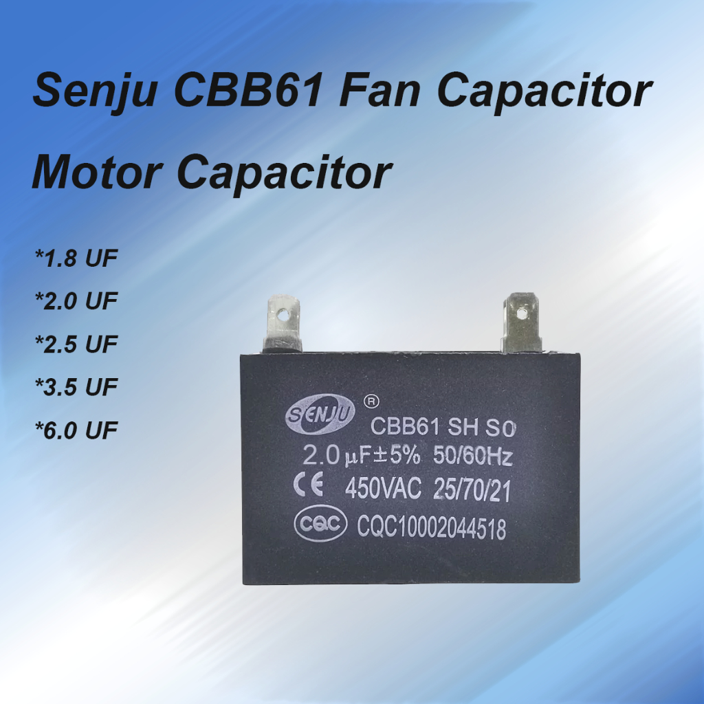 Senju CBB61 4 Pin Fan Capacitor Motor Capacitor | Shopee Malaysia