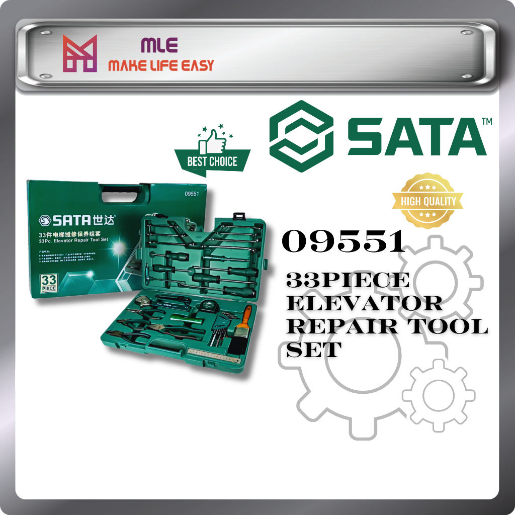 【ORIGINAL!!!】09551 SATA 33pcs Elevator Repair Hand Tool Set ...